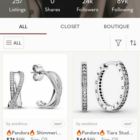 Pandora | Jewelry | Fake Pandora Closets | Poshmark
